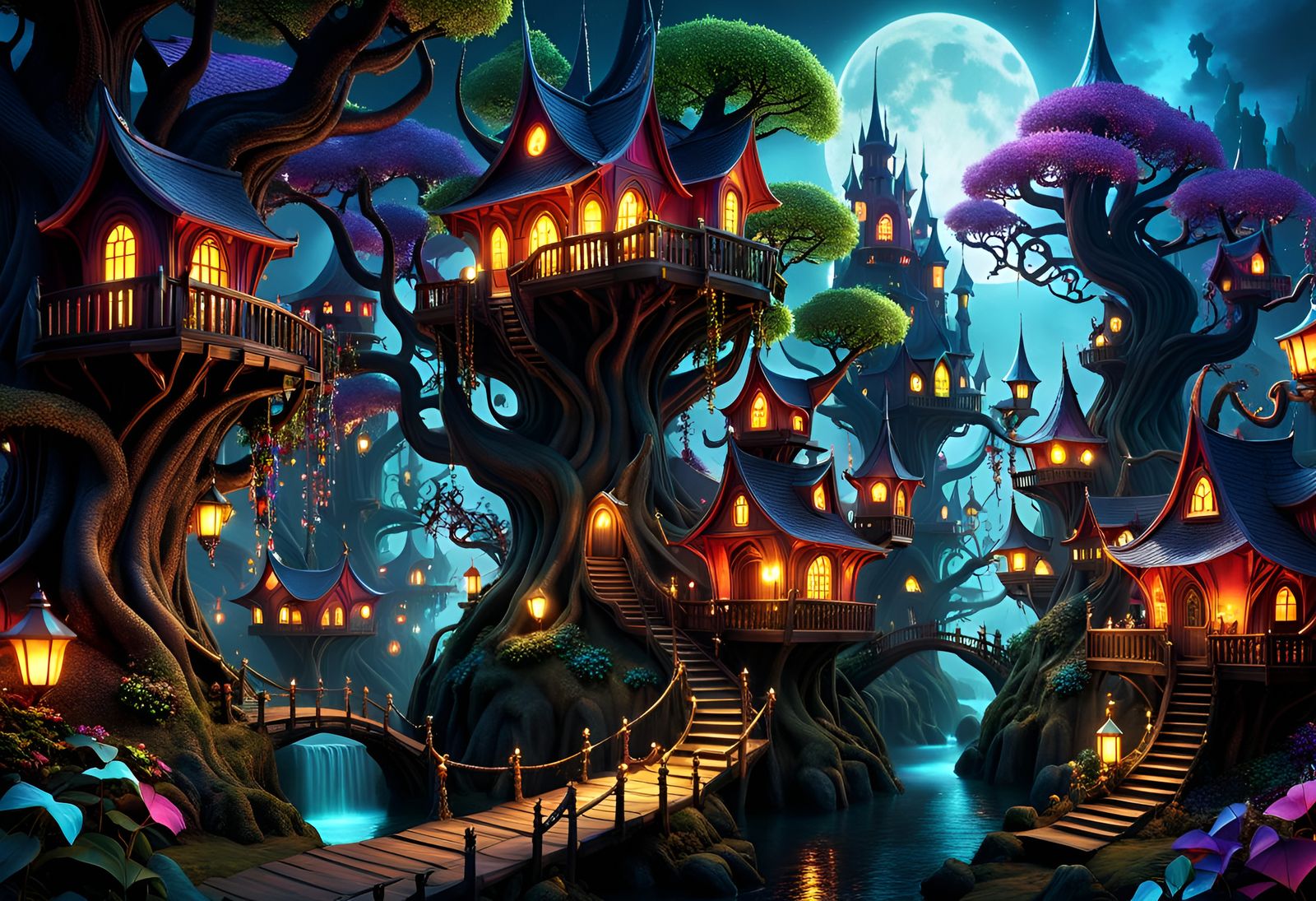 Fantasy Hamlet (#7) - AI Generated Artwork - NightCafe Creator