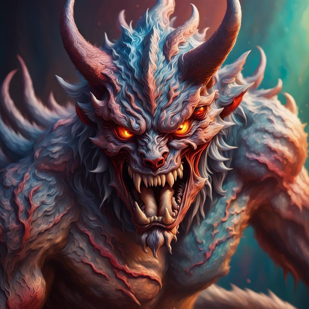 wolf demon - AI Generated Artwork - NightCafe Creator