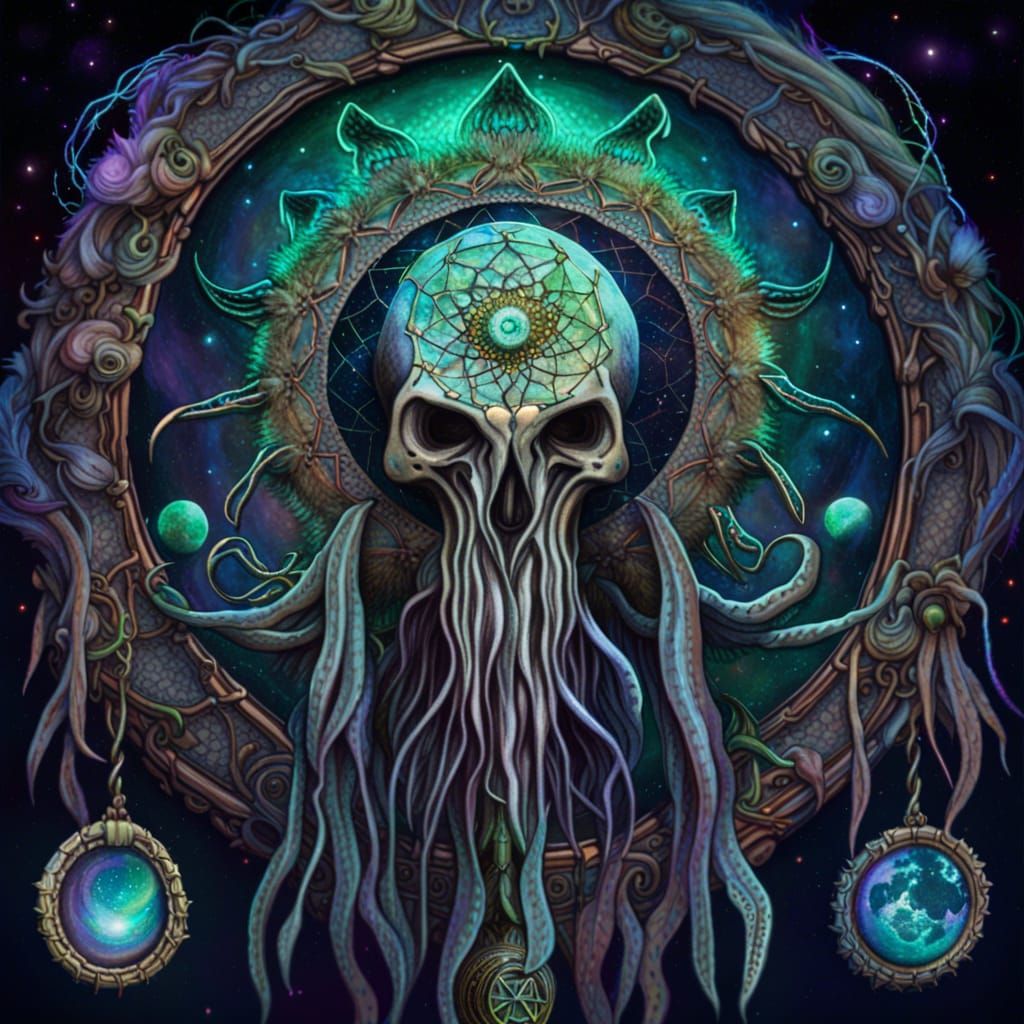 Lovecraftian Eldritch Talisman - AI Generated Artwork - NightCafe Creator