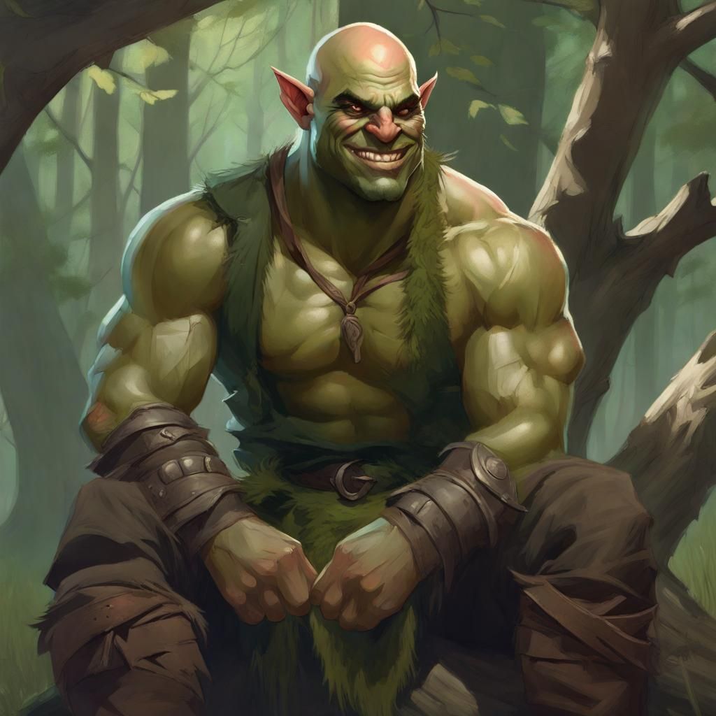 Male Orc Barbarian - AI Generated Artwork - NightCafe Creator