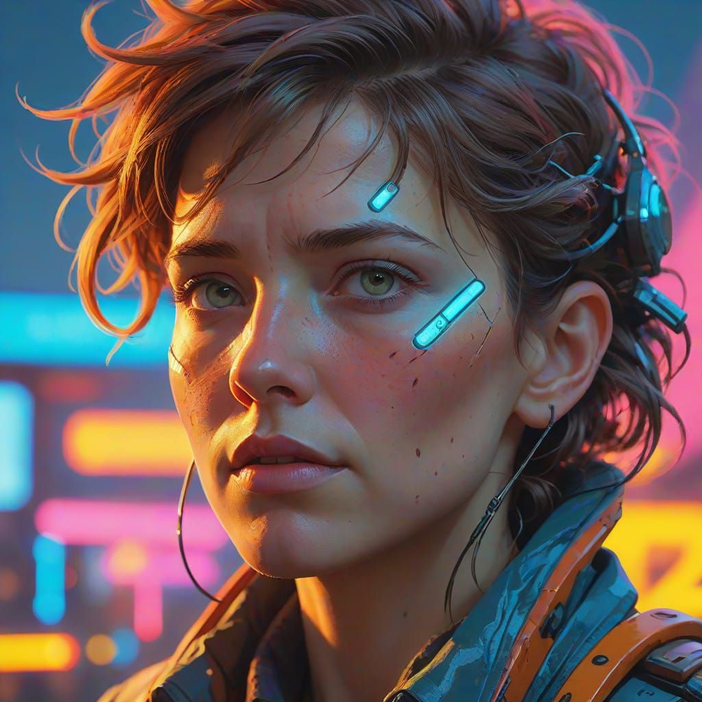 Happy 2025 - Celestial Portrait of a Futuristic Optimist in ...