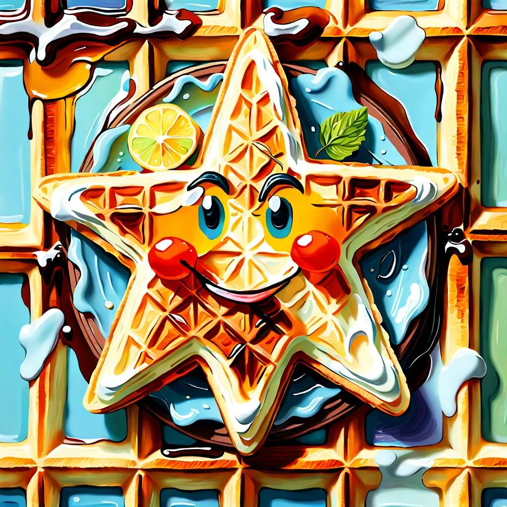 Star Waffle - AI Generated Artwork - NightCafe Creator