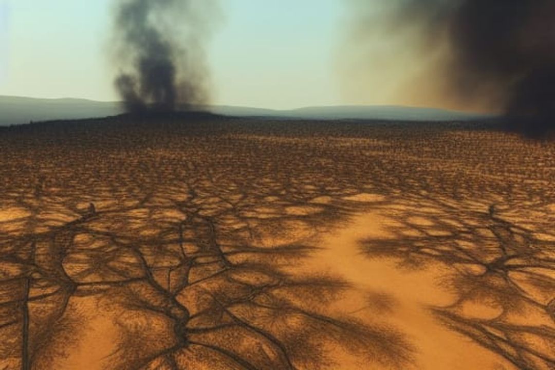 Desert, Burned Forest, Hell scape, Dystopian, Scary, Jungle - AI ...