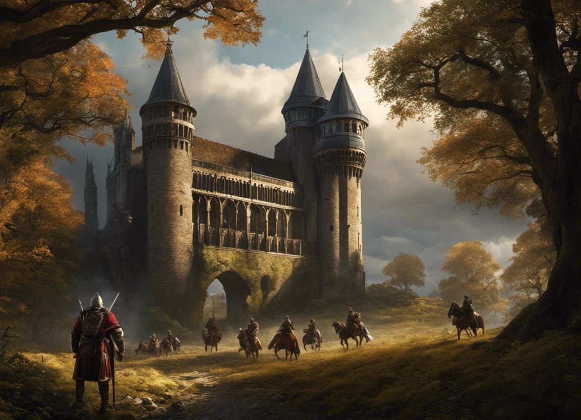 Muster at the Old Keep - AI Generated Artwork - NightCafe Creator