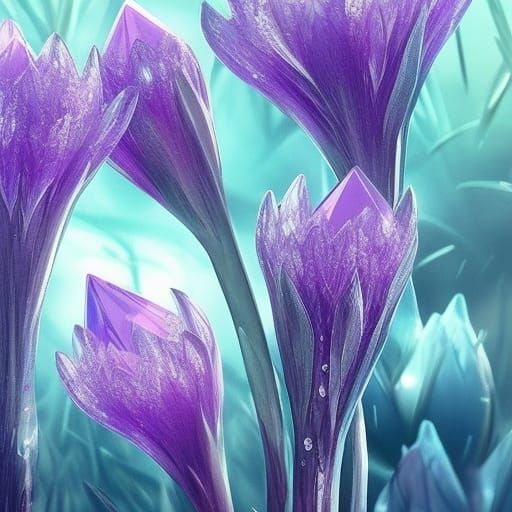 'The Winter Crocus' - AI Generated Artwork - NightCafe Creator