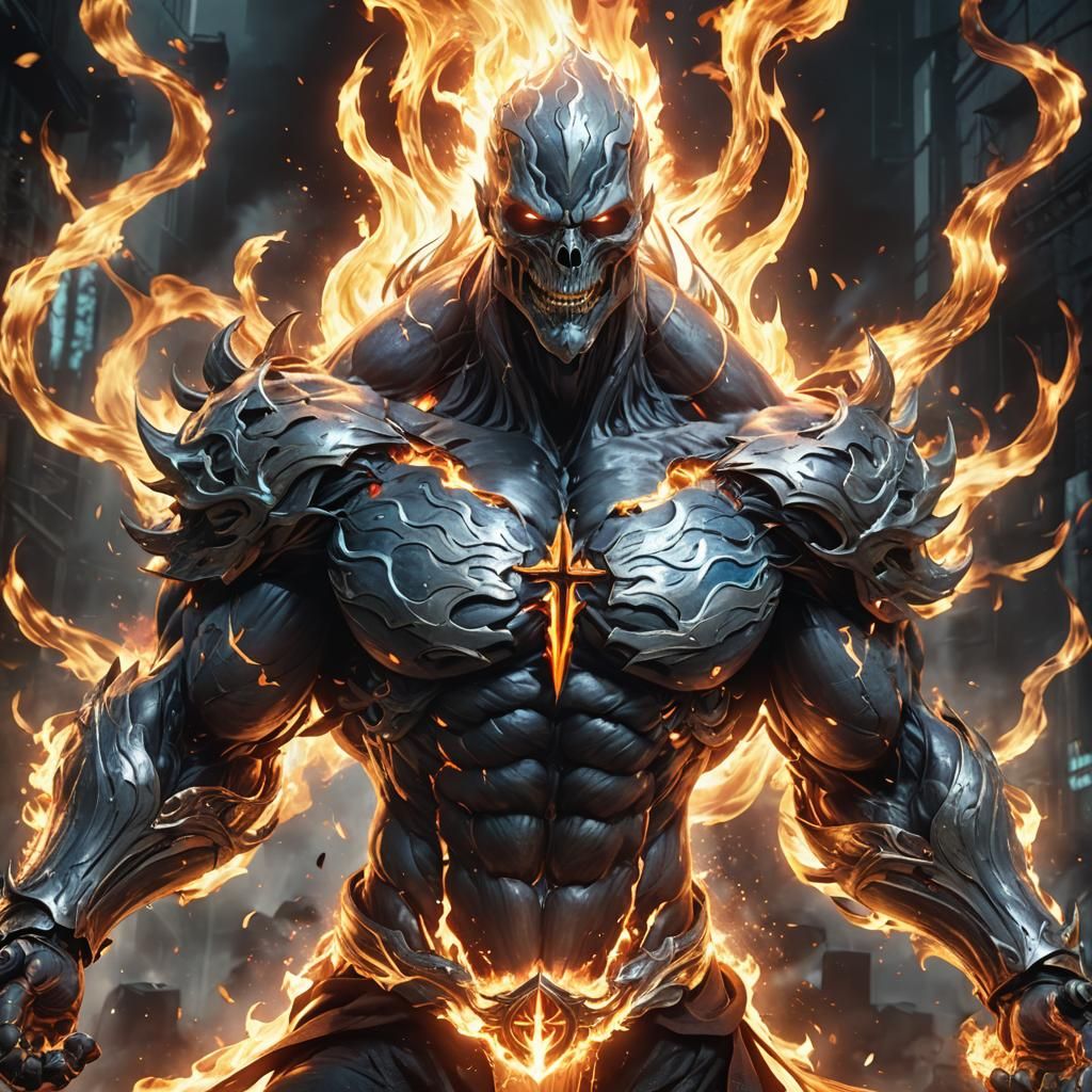 Non upload evolution: Angel of Vengeance, Ghost Rider - AI Generated ...