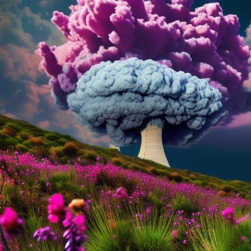 Floral cloud - AI Generated Artwork - NightCafe Creator