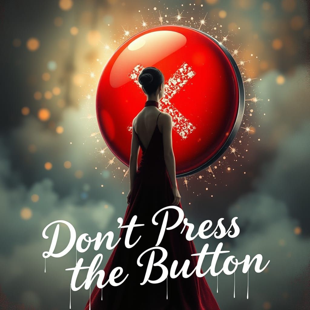 Don't Press the Button - Elegant Figure Contemplates Enigmat...
