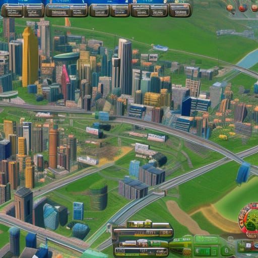 Simcity 4 - AI Generated Artwork - NightCafe Creator