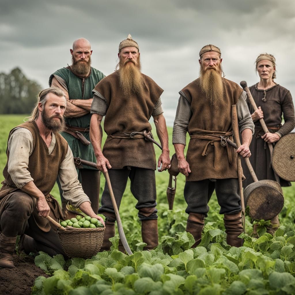 Vikings Farmers - AI Generated Artwork - NightCafe Creator