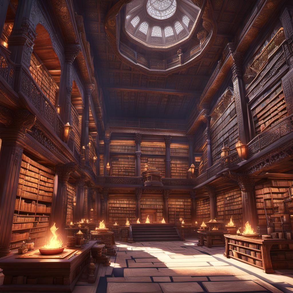 Ancient Indian Libraries. @AloneMARLA - AI Generated Artwork ...