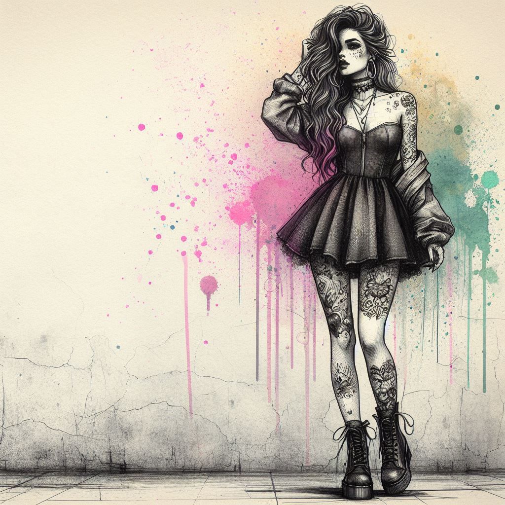 D3 Color Splash and Concrete - AI Generated Artwork - NightCafe Creator