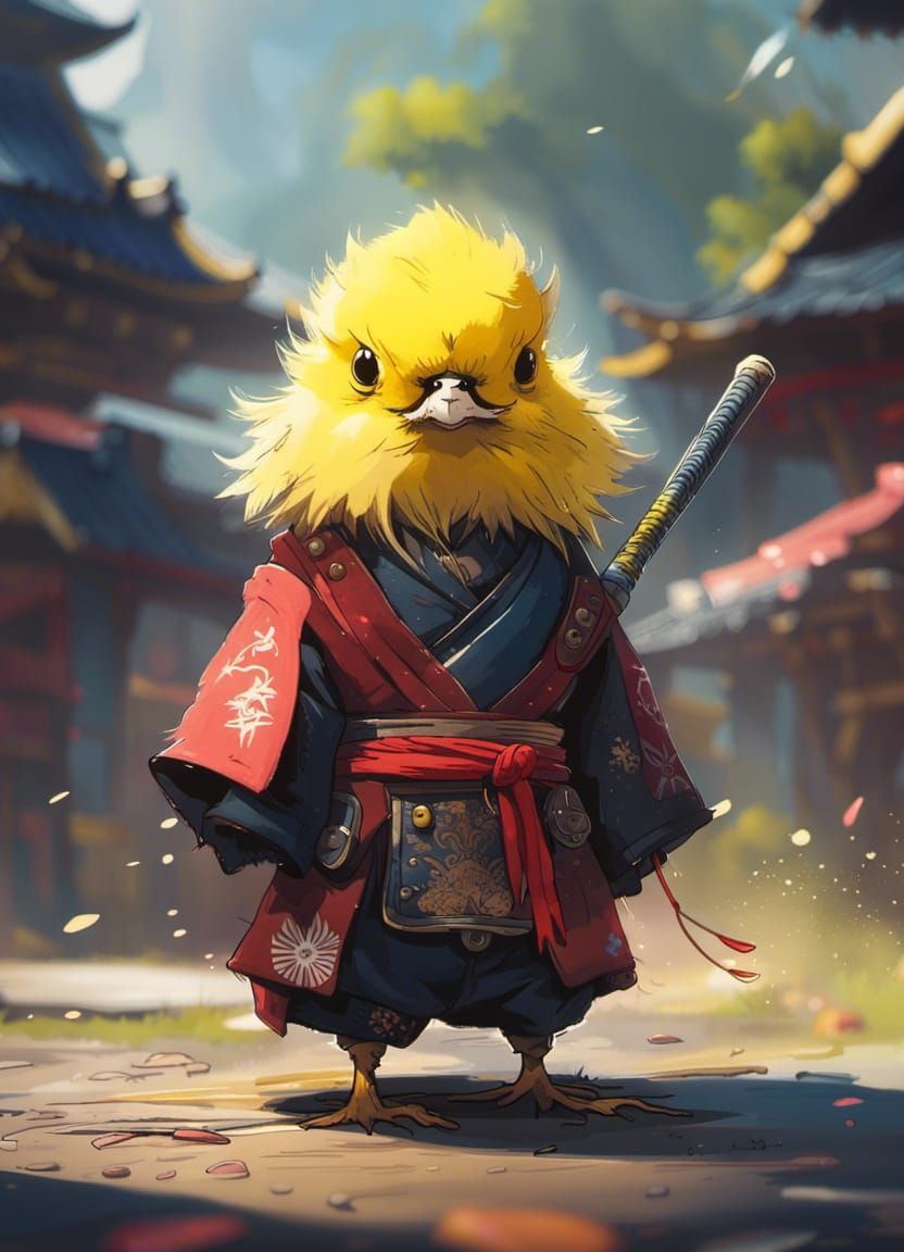 Samurai Canary - AI Generated Artwork - NightCafe Creator