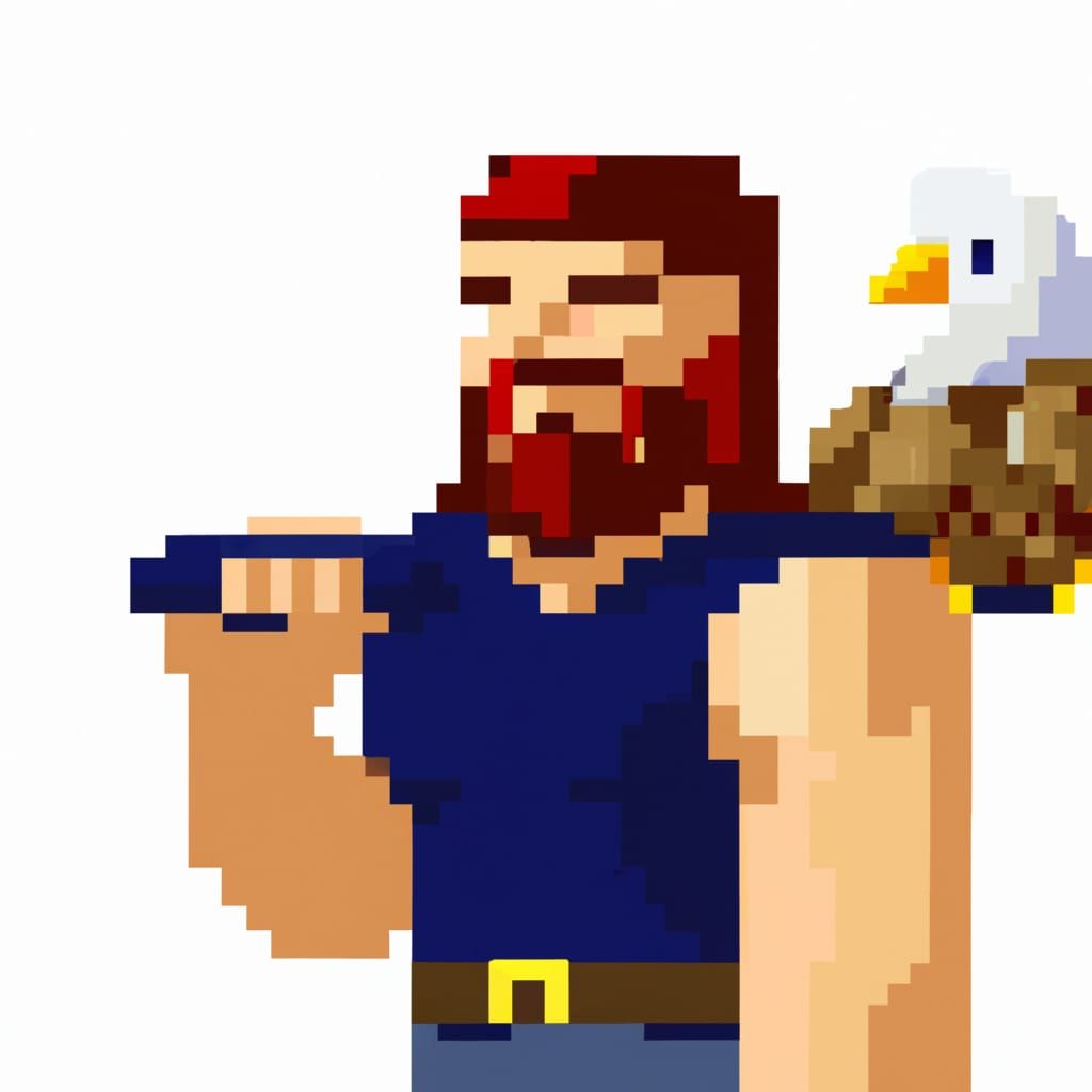 pixel lumber man - AI Generated Artwork - NightCafe Creator