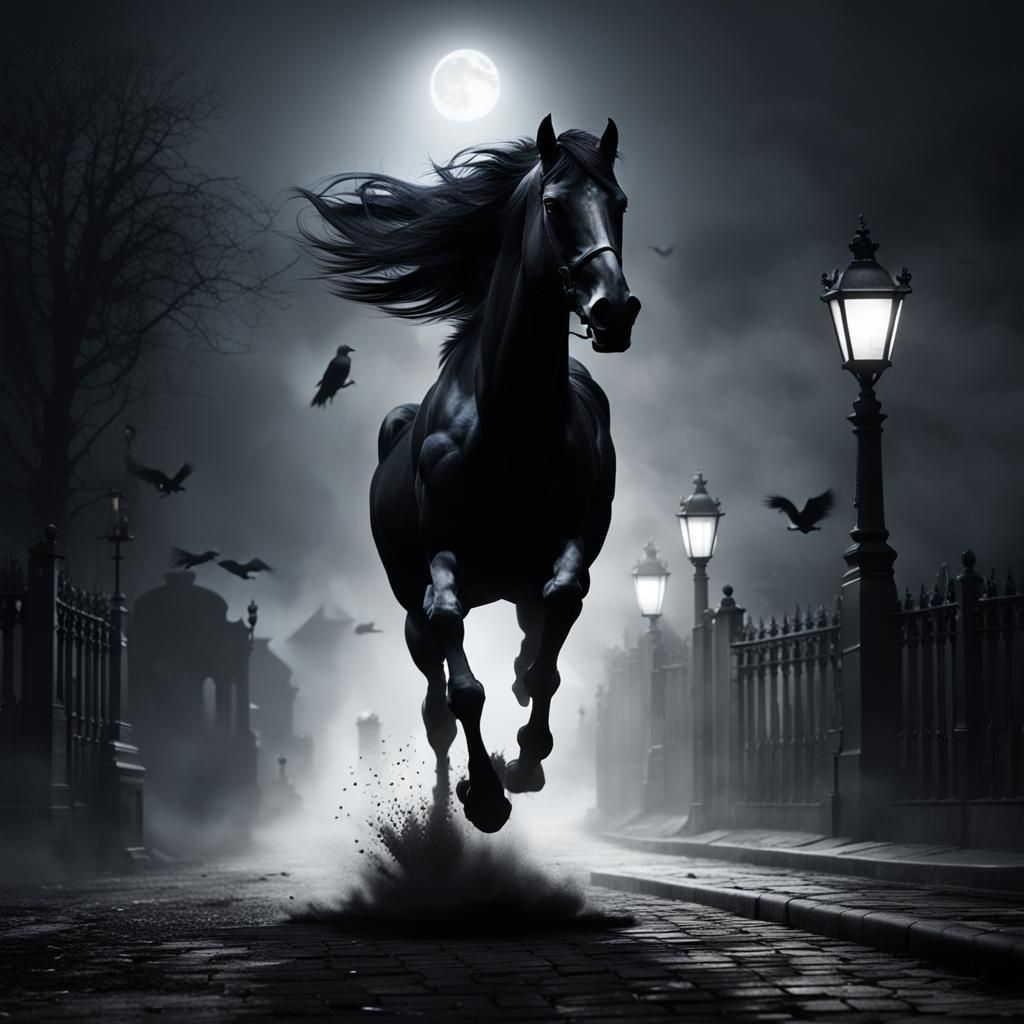 black stallion - AI Generated Artwork - NightCafe Creator