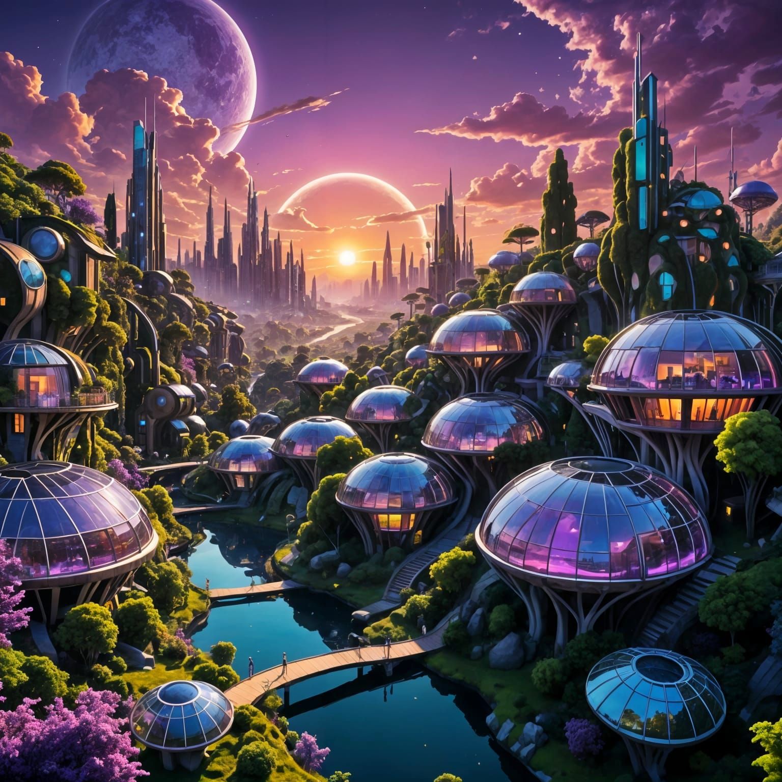 Solarpunk Settlement - Solarpunk Settlement