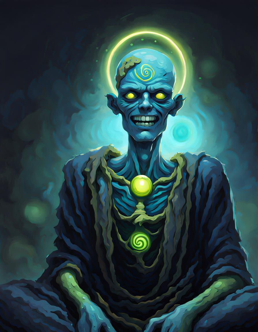'Averdrian, The Psychic Undead' - AI Generated Artwork - NightCafe Creator
