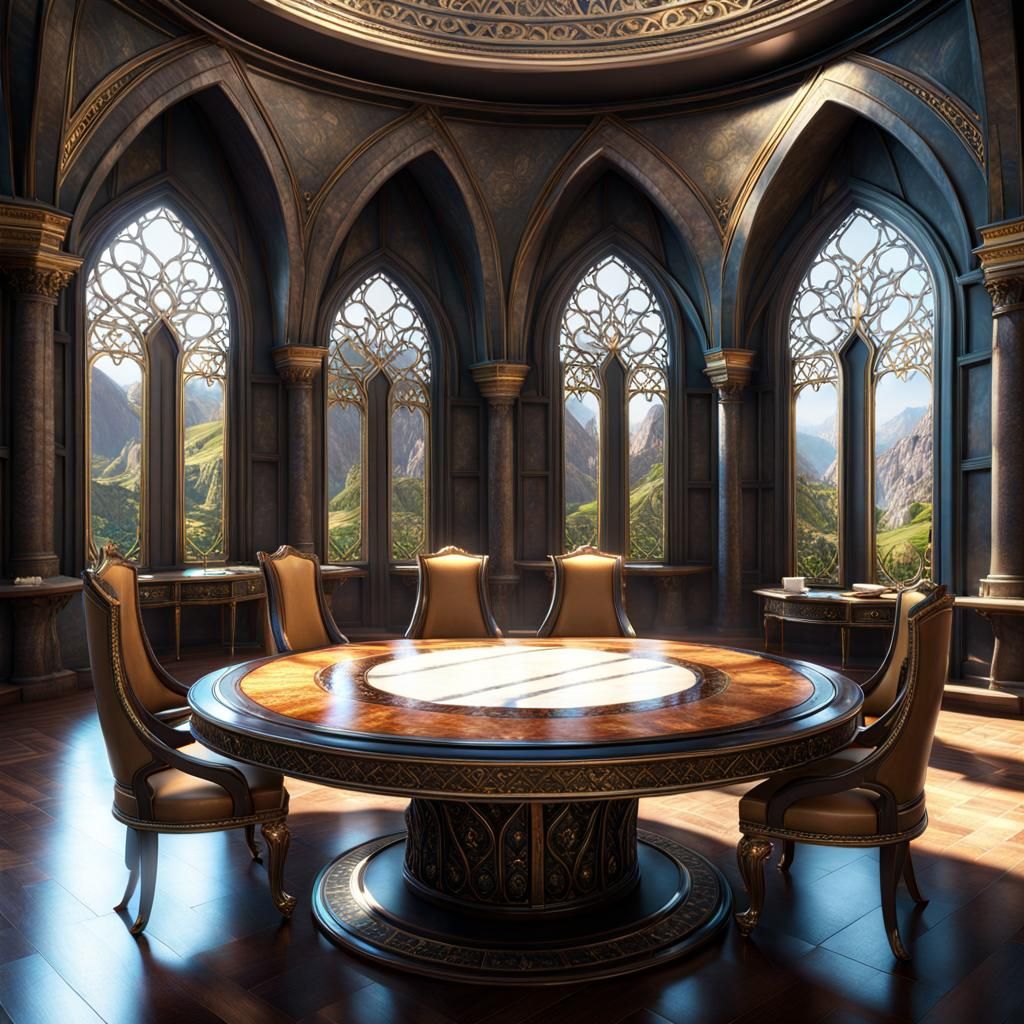 Council Room of the Elders - AI Generated Artwork - NightCafe Creator