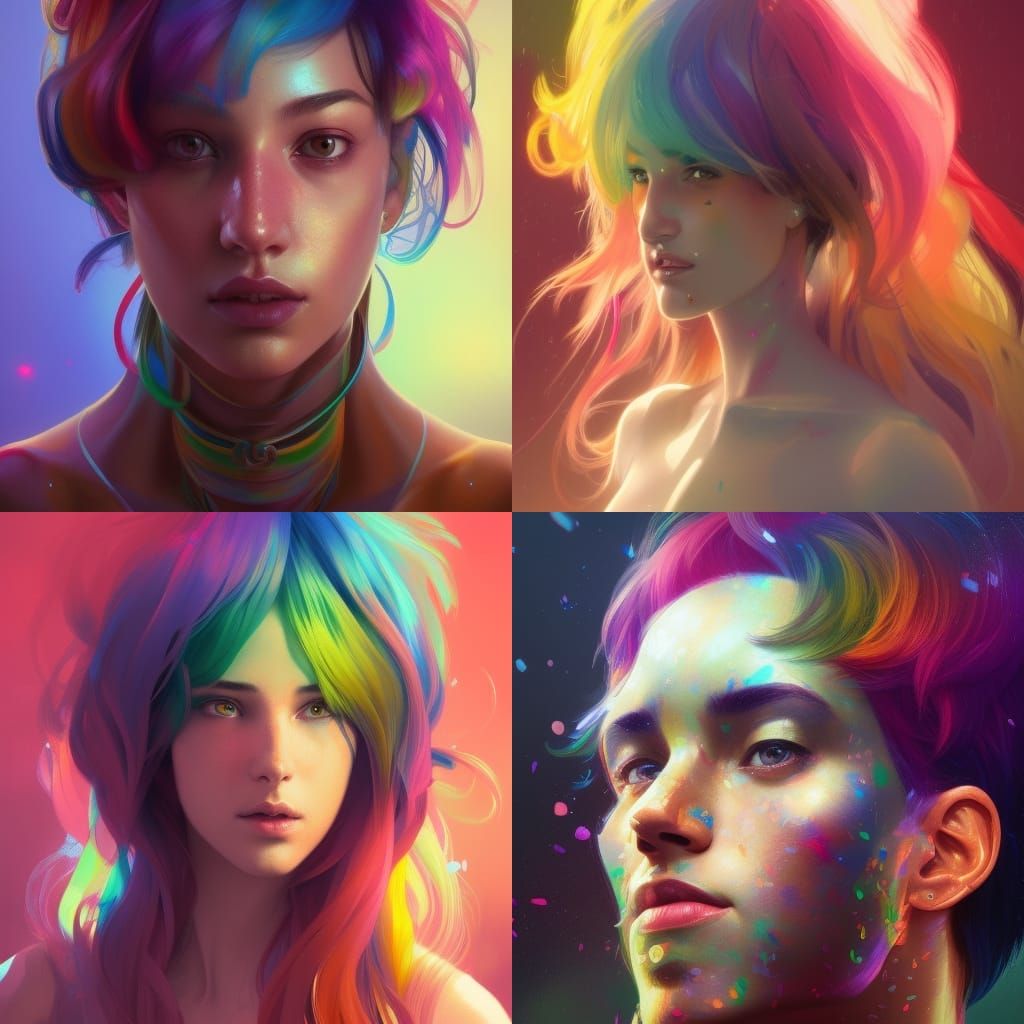 rainbows - AI Generated Artwork - NightCafe Creator