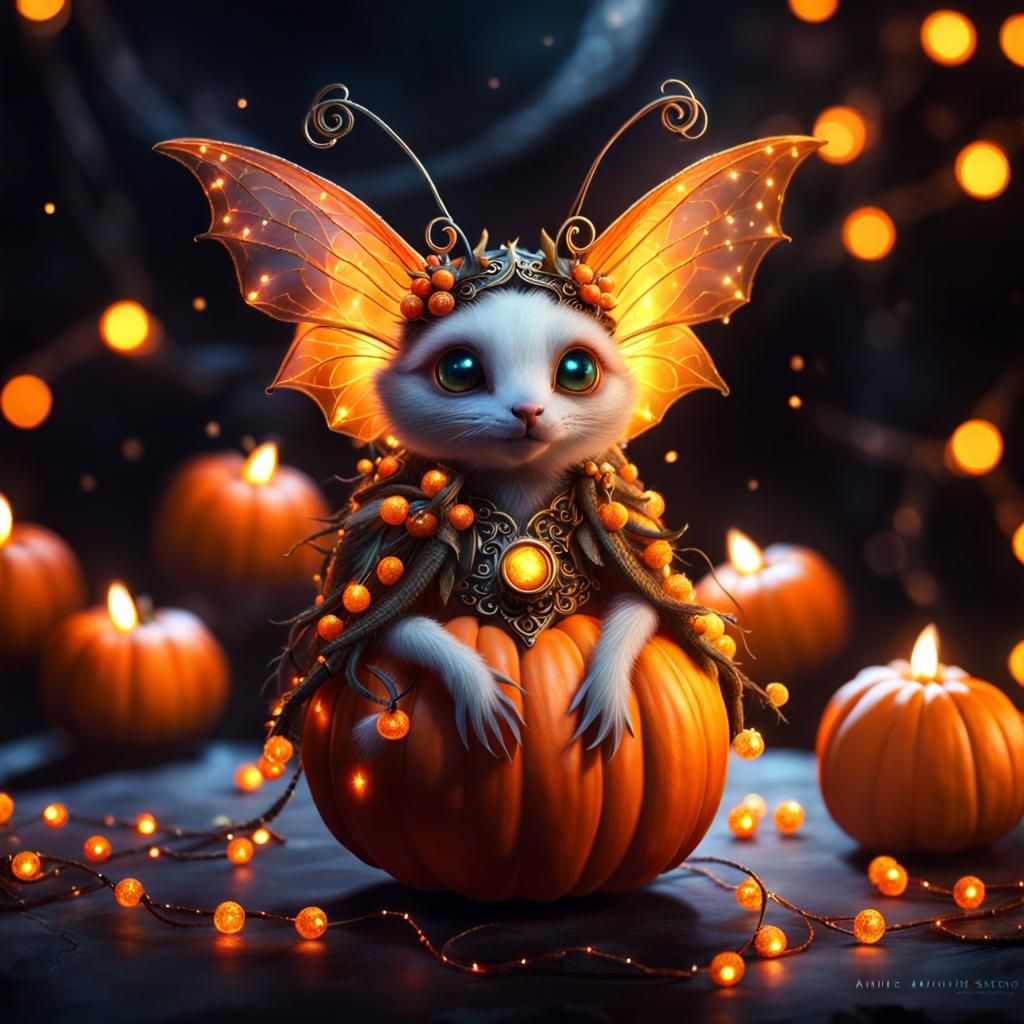 Halloween Fae Creature - AI Generated Artwork - NightCafe Creator