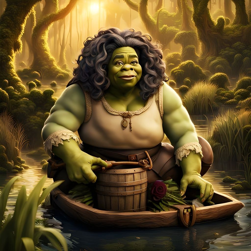 Ogre Winfrey - AI Generated Artwork - NightCafe Creator