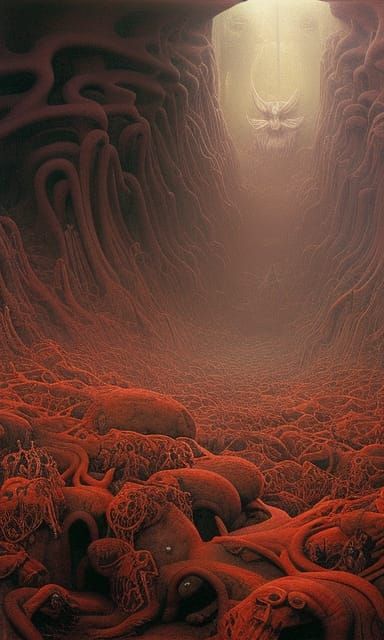 the crowded gates to hell - AI Generated Artwork - NightCafe Creator