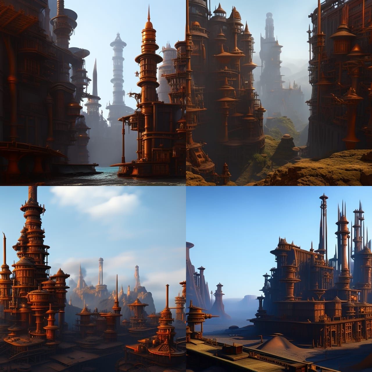 City of the Rust - AI Generated Artwork - NightCafe Creator