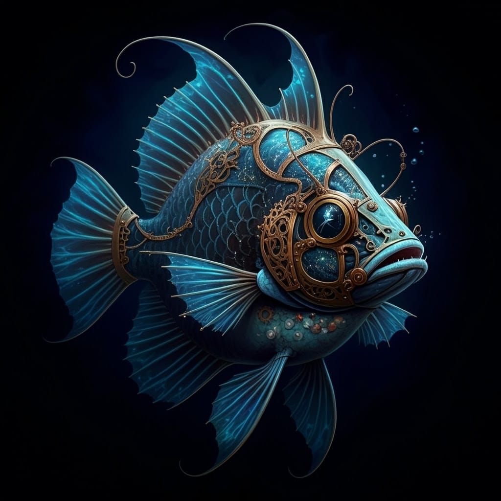 Steampunk Coffin Fish - Steampunk Coffin Fish in Victorian-E...