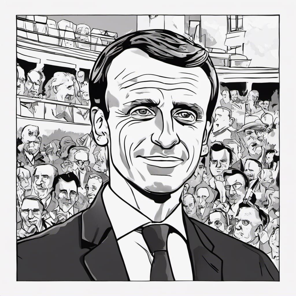 French President Emmanuel Macron - AI Generated Artwork - NightCafe Creator