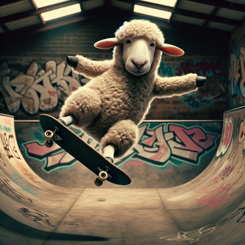 The halfpipe god! 🤘 - AI Generated Artwork - NightCafe Creator