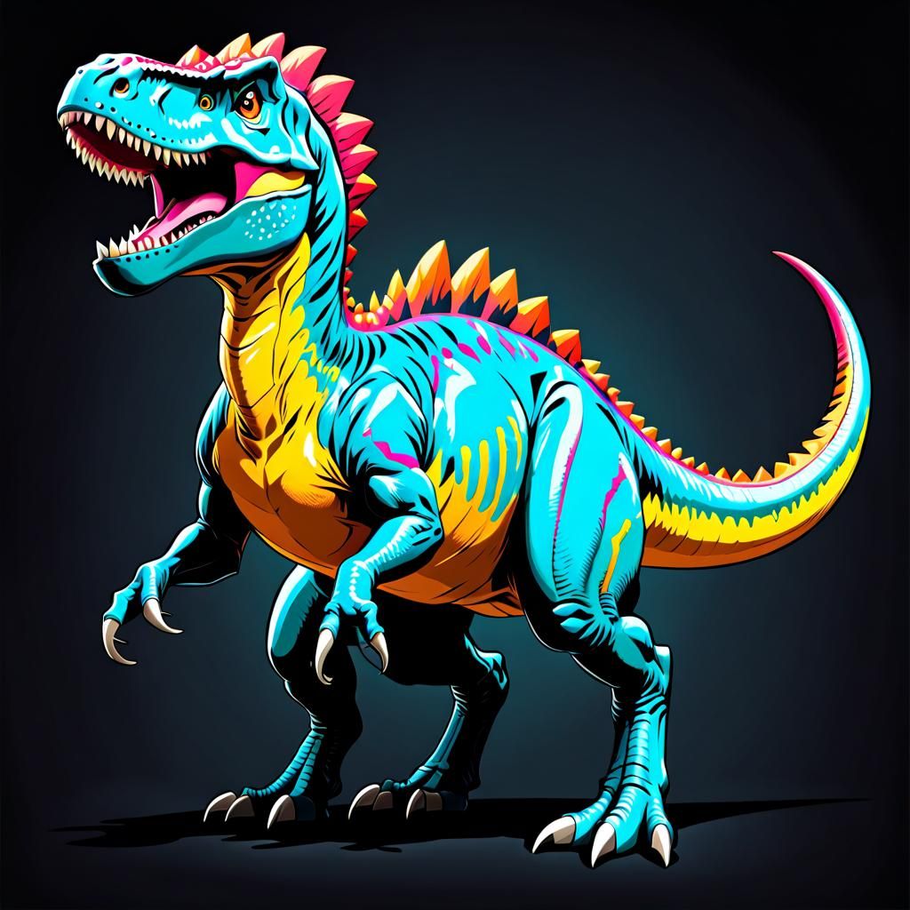 full body view of a dinosaur perfect anatomy from jurassic park - AI ...