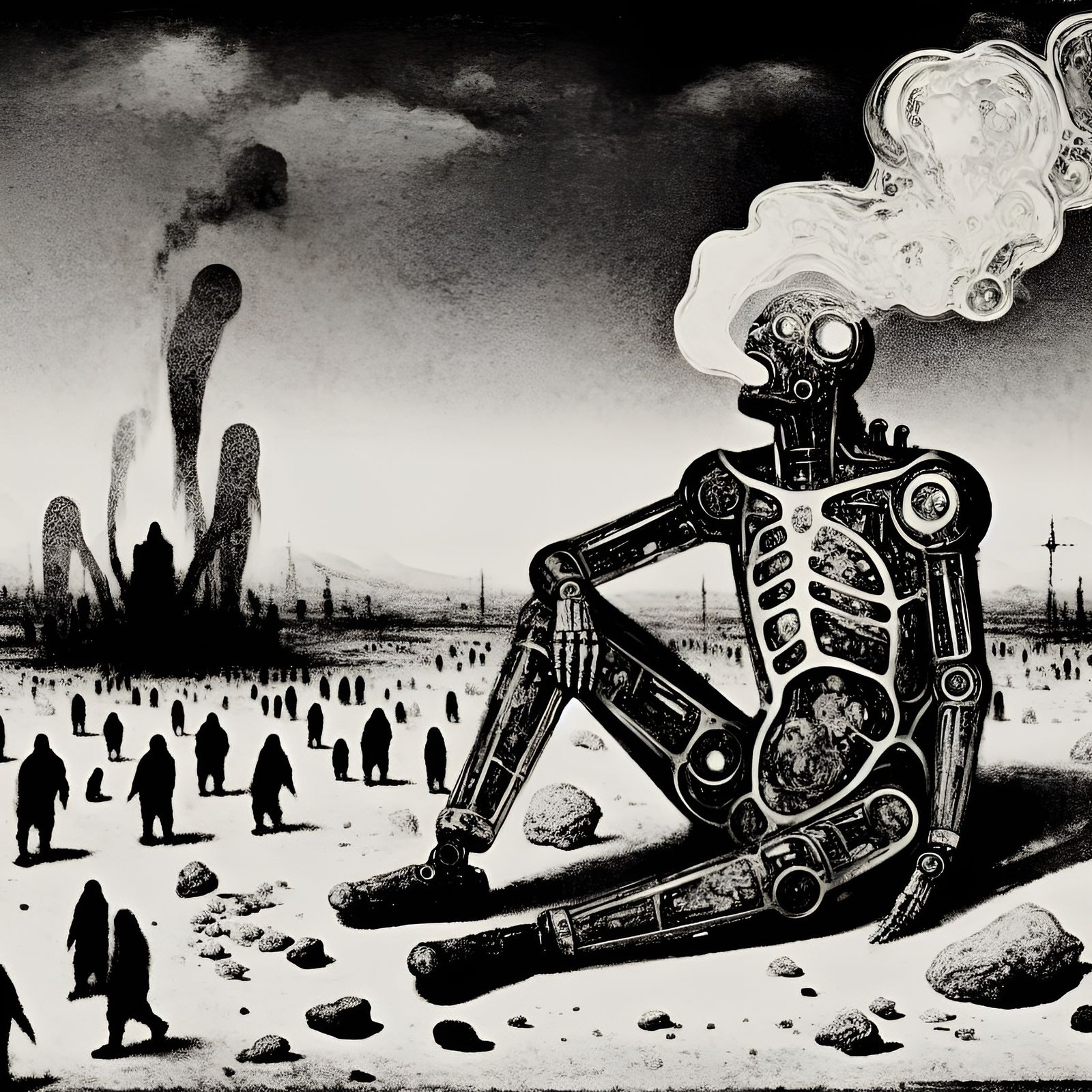 The Loneliness of the Machine - AI Generated Artwork - NightCafe Creator