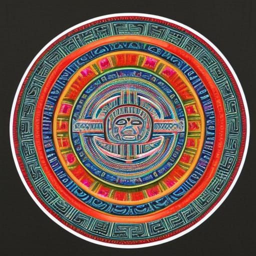 Sacred Mayan mandala - AI Generated Artwork - NightCafe Creator