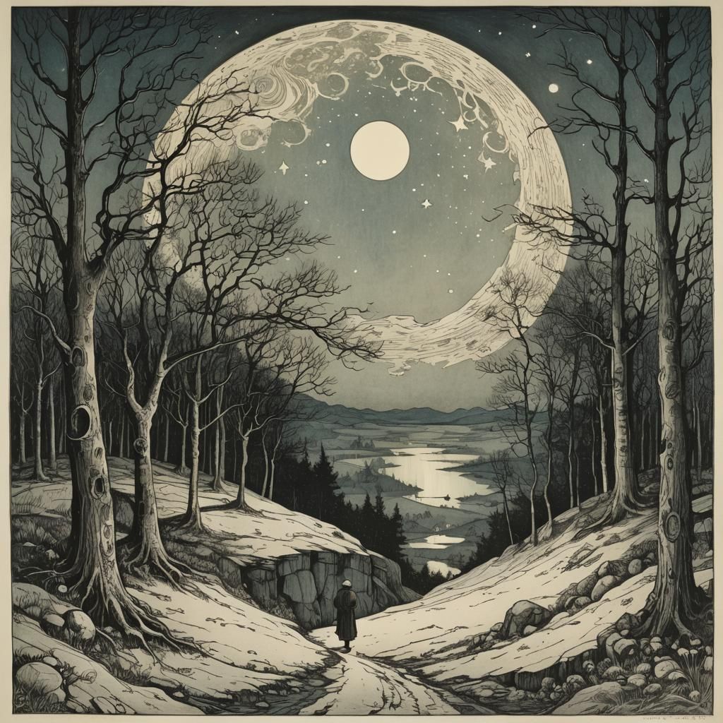 Goodnight moon - AI Generated Artwork - NightCafe Creator