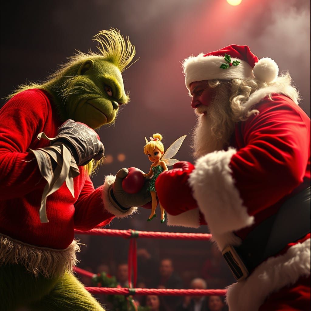 a xmas boxing match - Epic Christmas Boxing Match in Festive...