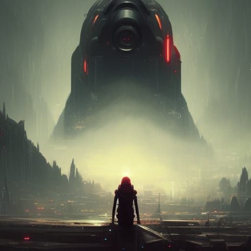 Judgement Day on Planet Dark - AI Generated Artwork - NightCafe Creator