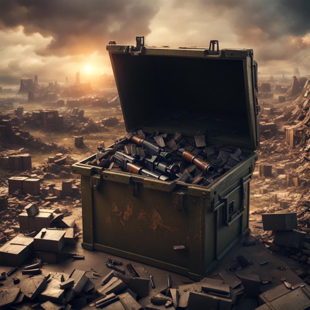 Apocalyptic ammo box - AI Generated Artwork - NightCafe Creator