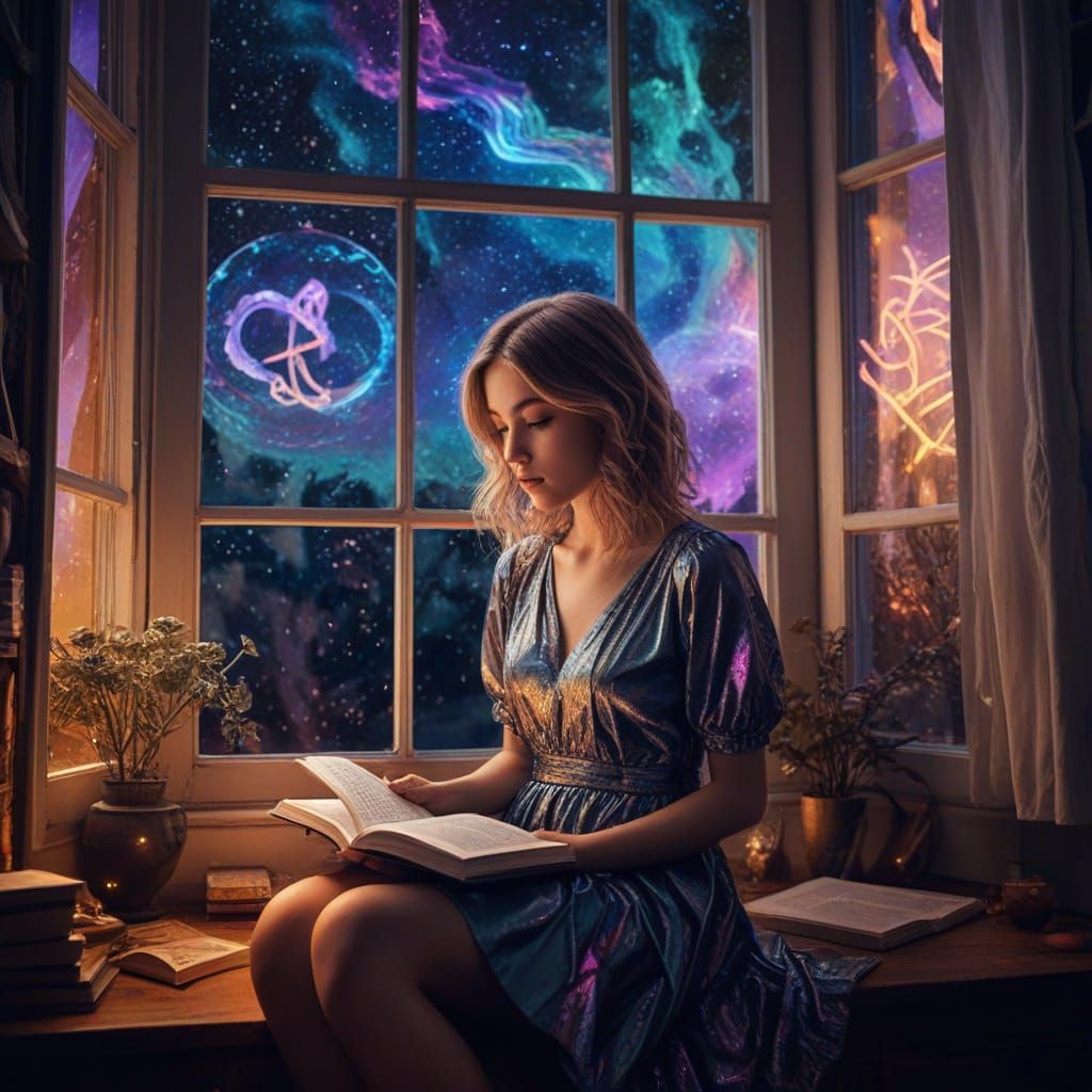 Dancer - Ethereal Chibi Goddess in Cosmic Wonderland