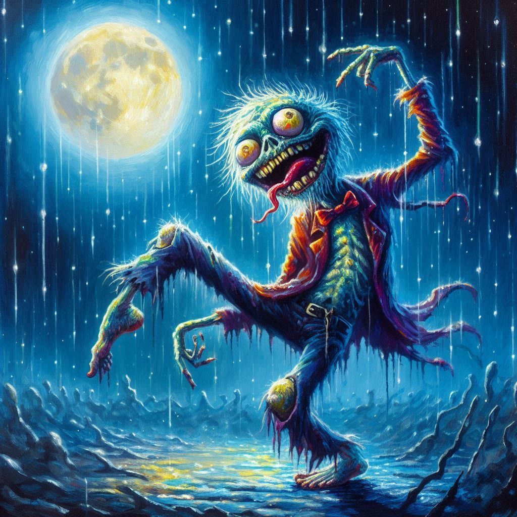 Zombie-Moon Dance - AI Generated Artwork - NightCafe Creator