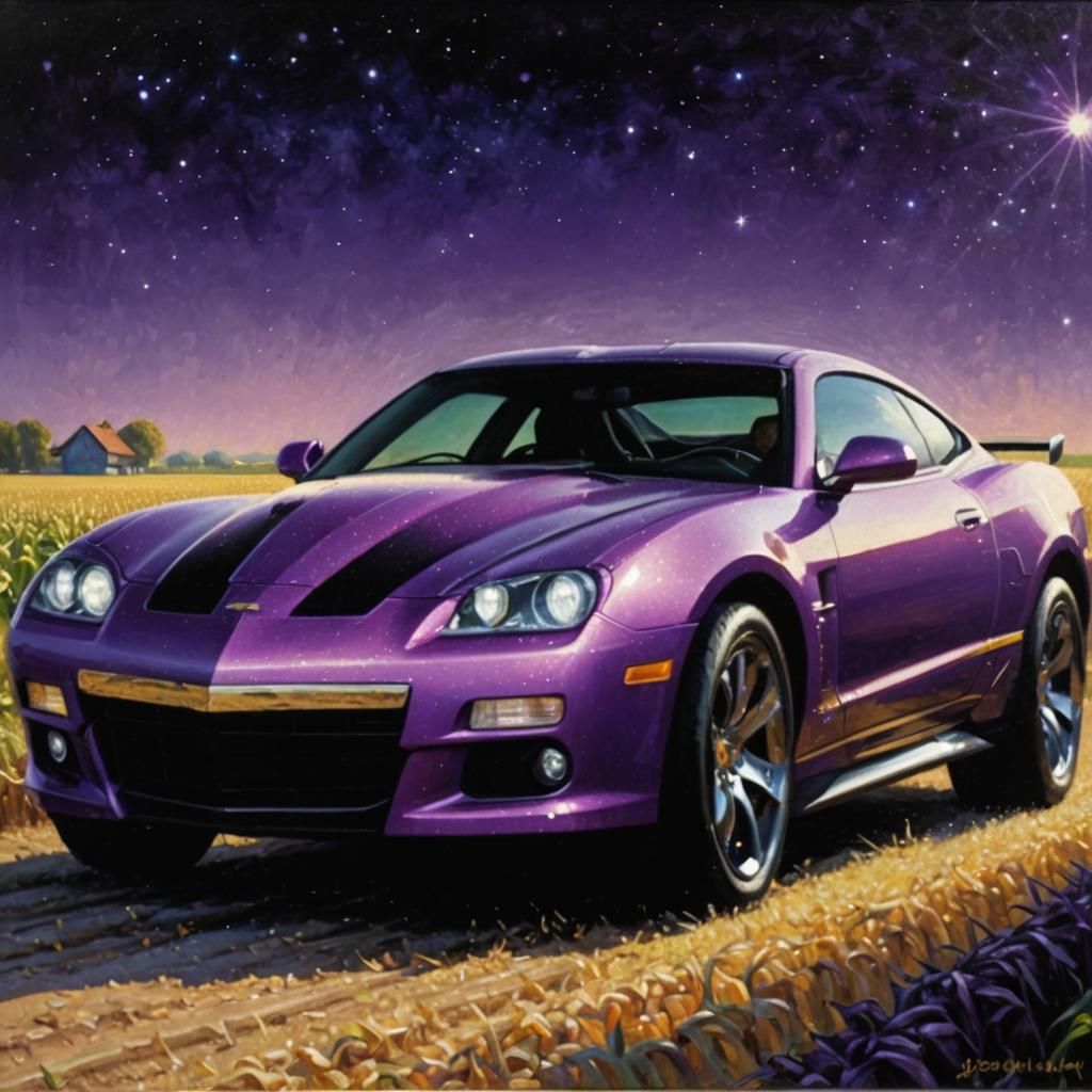 Fast purple car - AI Generated Artwork - NightCafe Creator