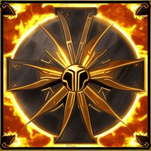 Fiery Symbol - AI Generated Artwork - NightCafe Creator
