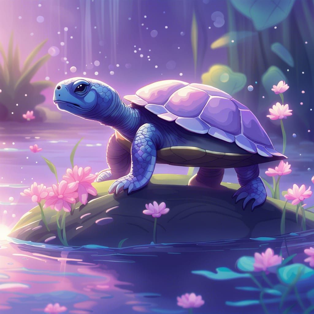 Cute baby turtle - AI Generated Artwork - NightCafe Creator