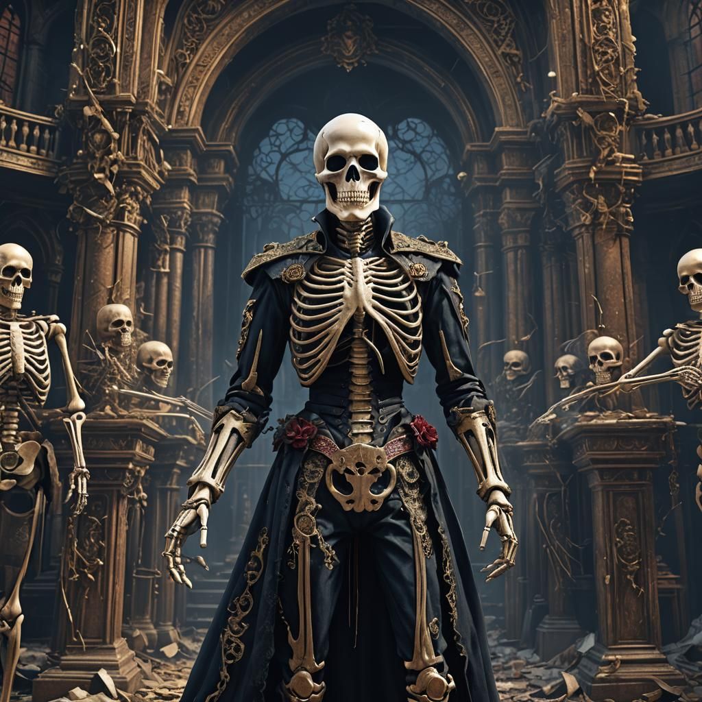 Skeleton at the Opera - AI Generated Artwork - NightCafe Creator