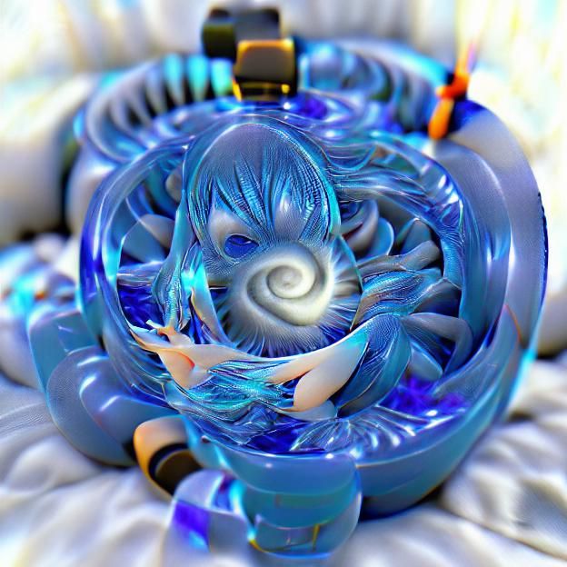 cool blue vortex - AI Generated Artwork - NightCafe Creator