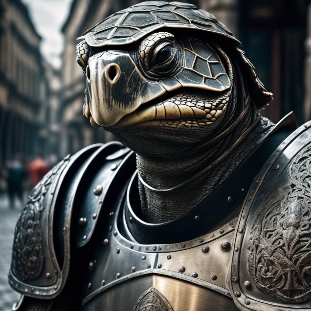 turtle knight Sir Terrapin - AI Generated Artwork - NightCafe Creator