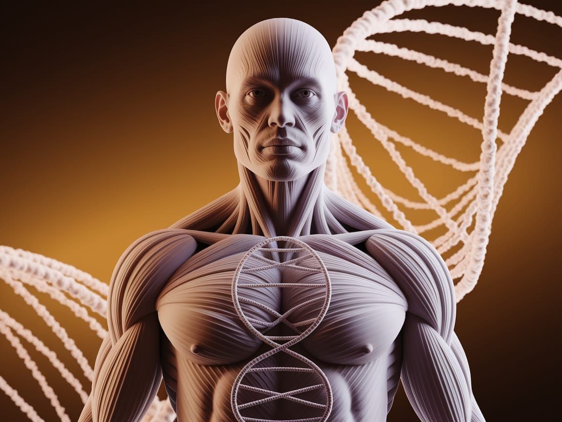 Genetic Blueprint Unveiled in Hyper-Realistic 3D P... - AI Art