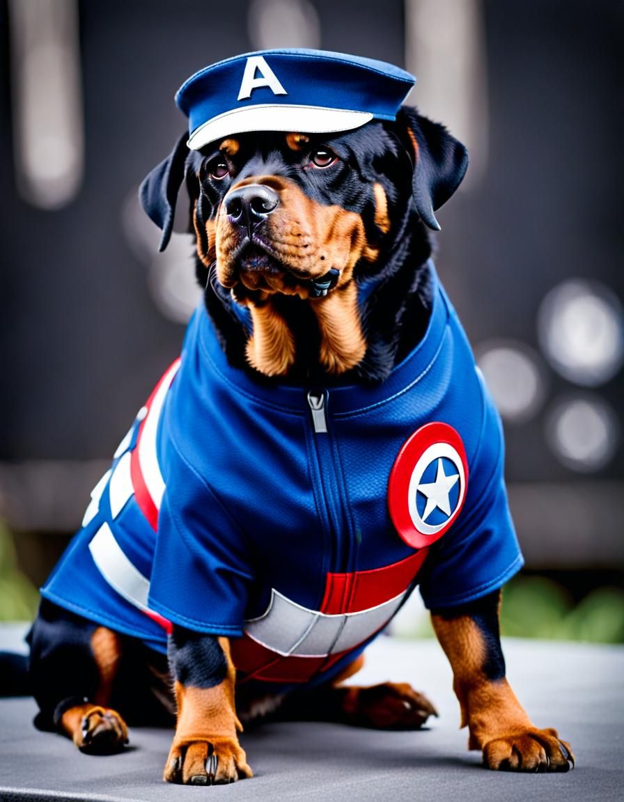 Captain America Dog - AI Generated Artwork - NightCafe Creator