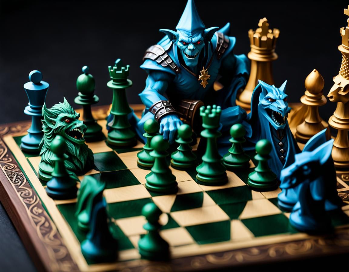 Monster Chess Ready - AI Generated Artwork - NightCafe Creator
