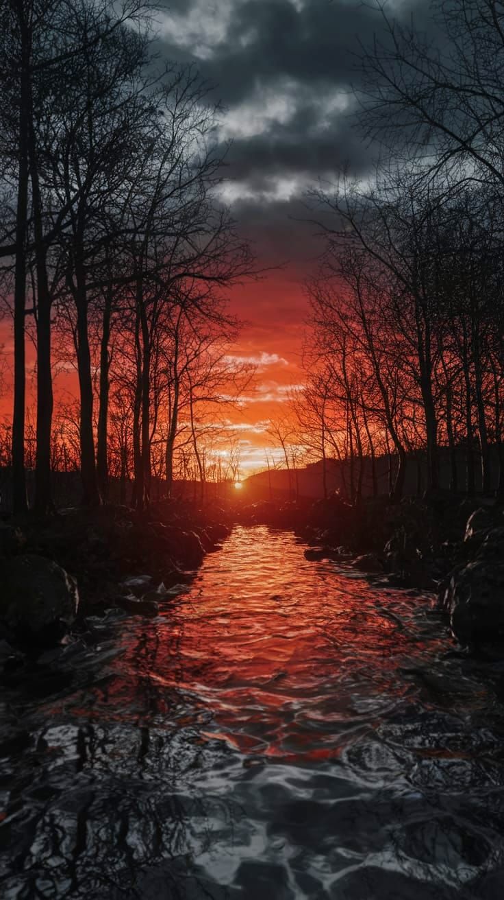 Memories - Hyperrealistic Sunset Masterpiece with Eerie Atmo...