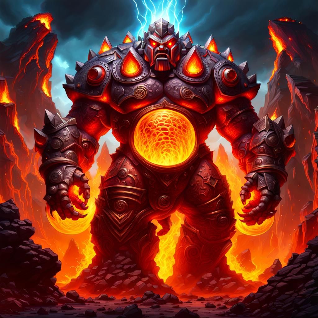 Epic Lava Boss - AI Generated Artwork - NightCafe Creator